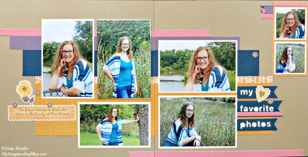 My Favorite Senior Photos Layout - Created by Wendy Kessler
