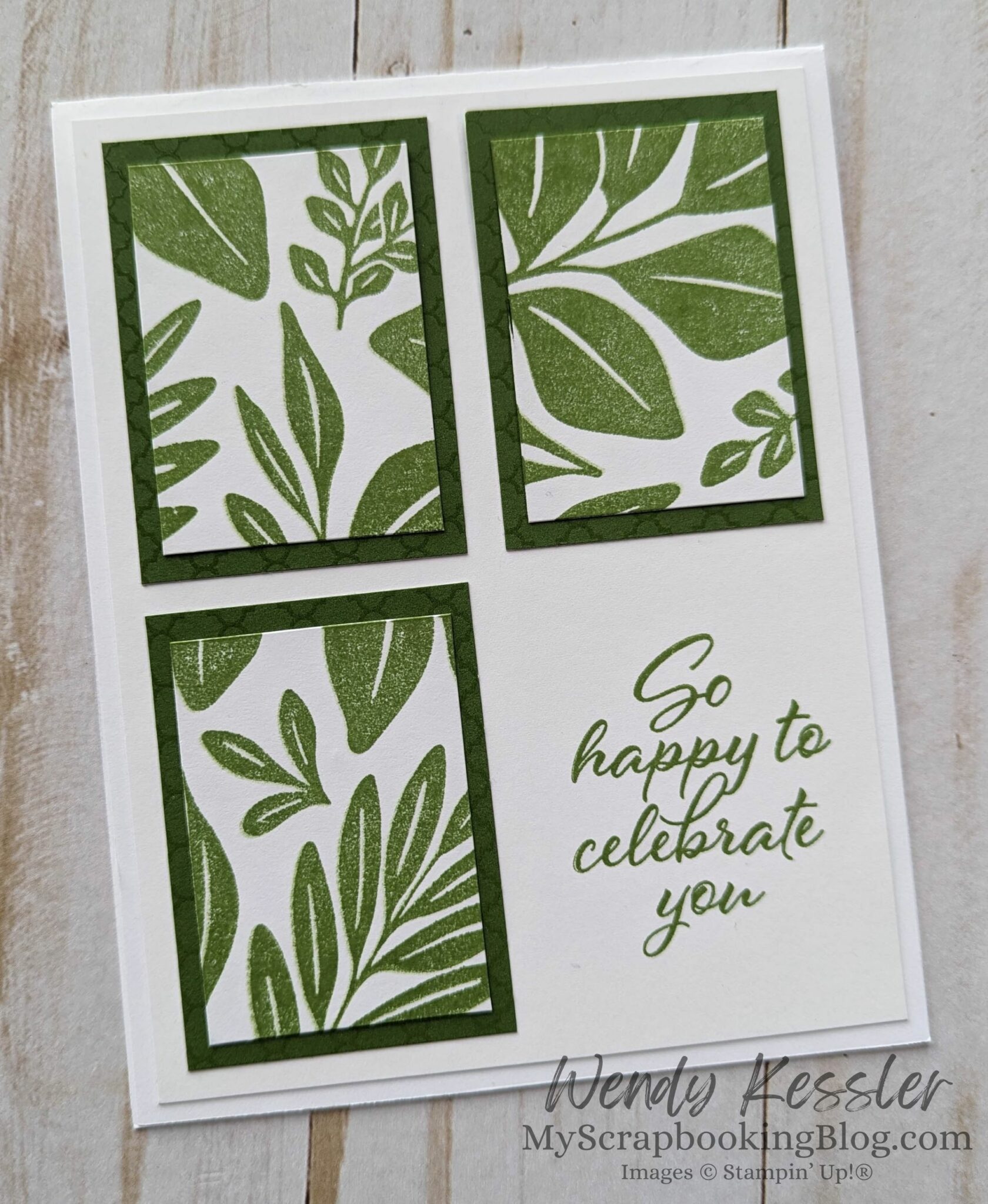 Leaf Collection Card - Created by Wendy Kessler